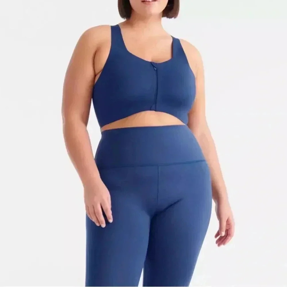 New Knix Catalyst Front Zip Sports Bra Size 5 - Gem